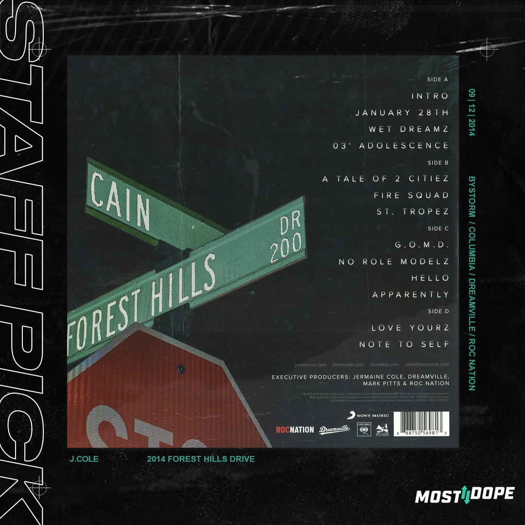 J. Cole - 2014 Forest Hills Drive - Mostdope