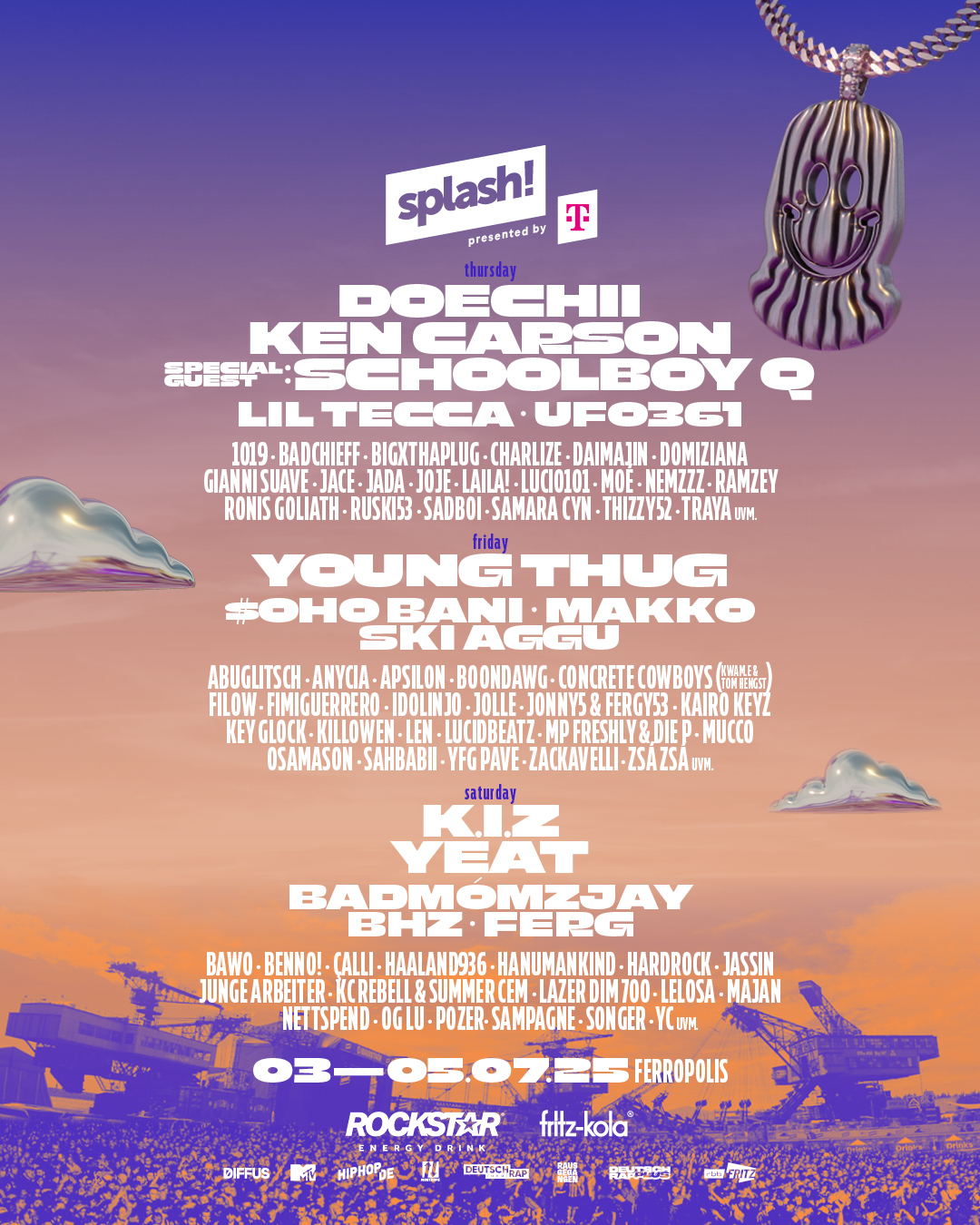 Das splash! 2025 Line-up ist komplett