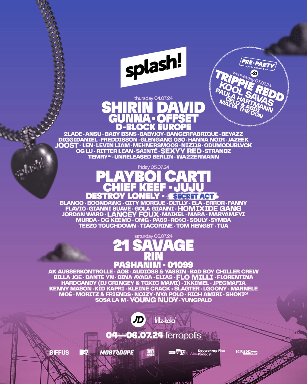 Das splash! Festival verkündet finales Line-Up fpr 2024