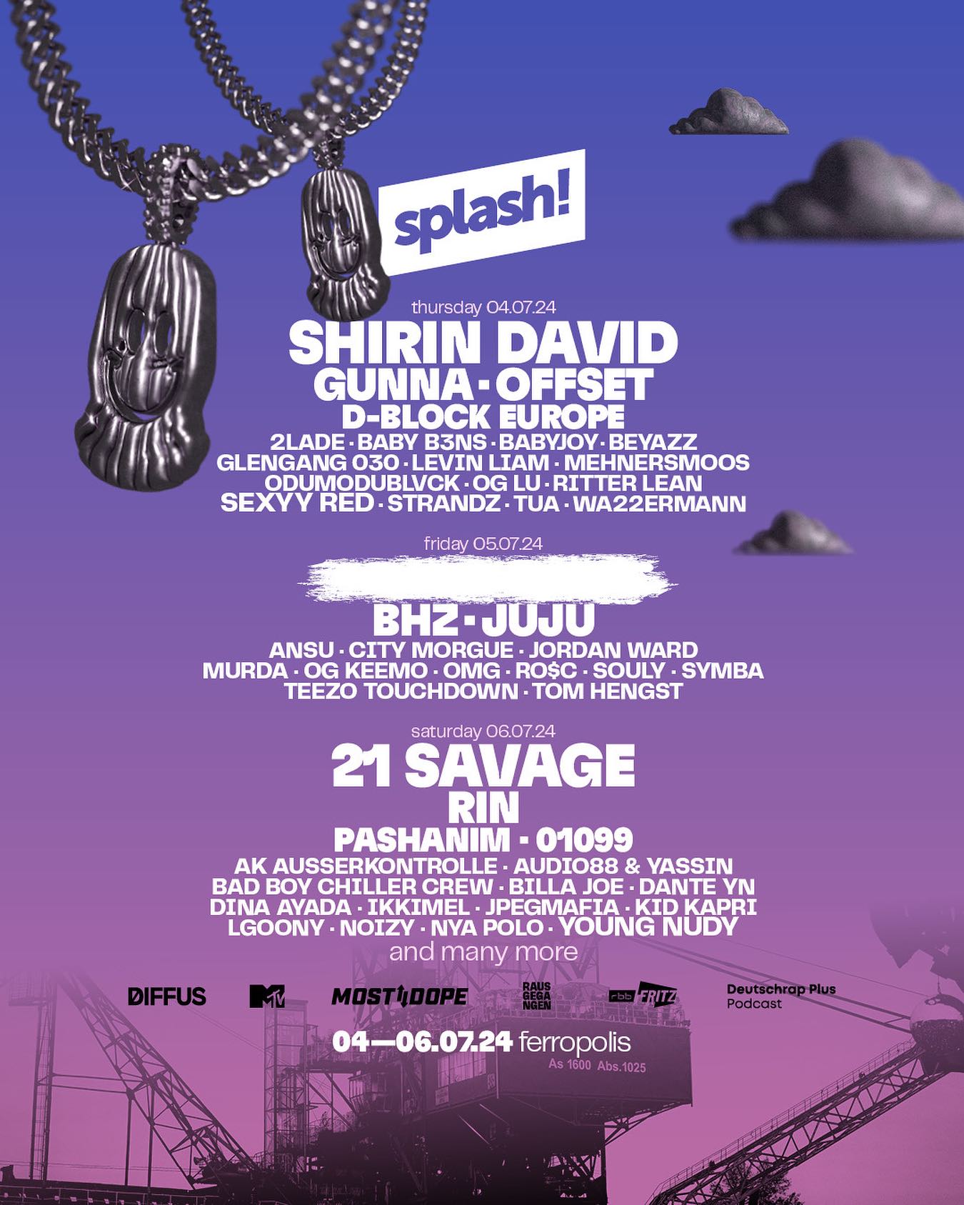 Das splash! hat seine zweite Line-Up Welle für 2024 veröffentlicht